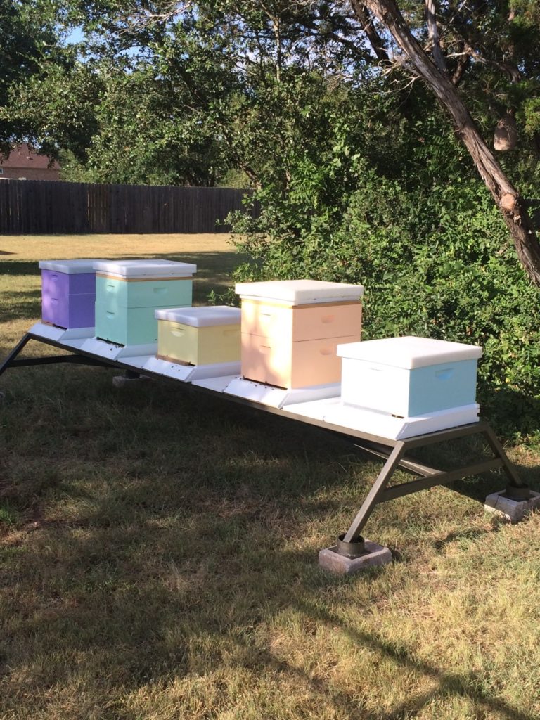 Five Hive Stand | Metal Bee Hive Stands | Bee C hive Stands