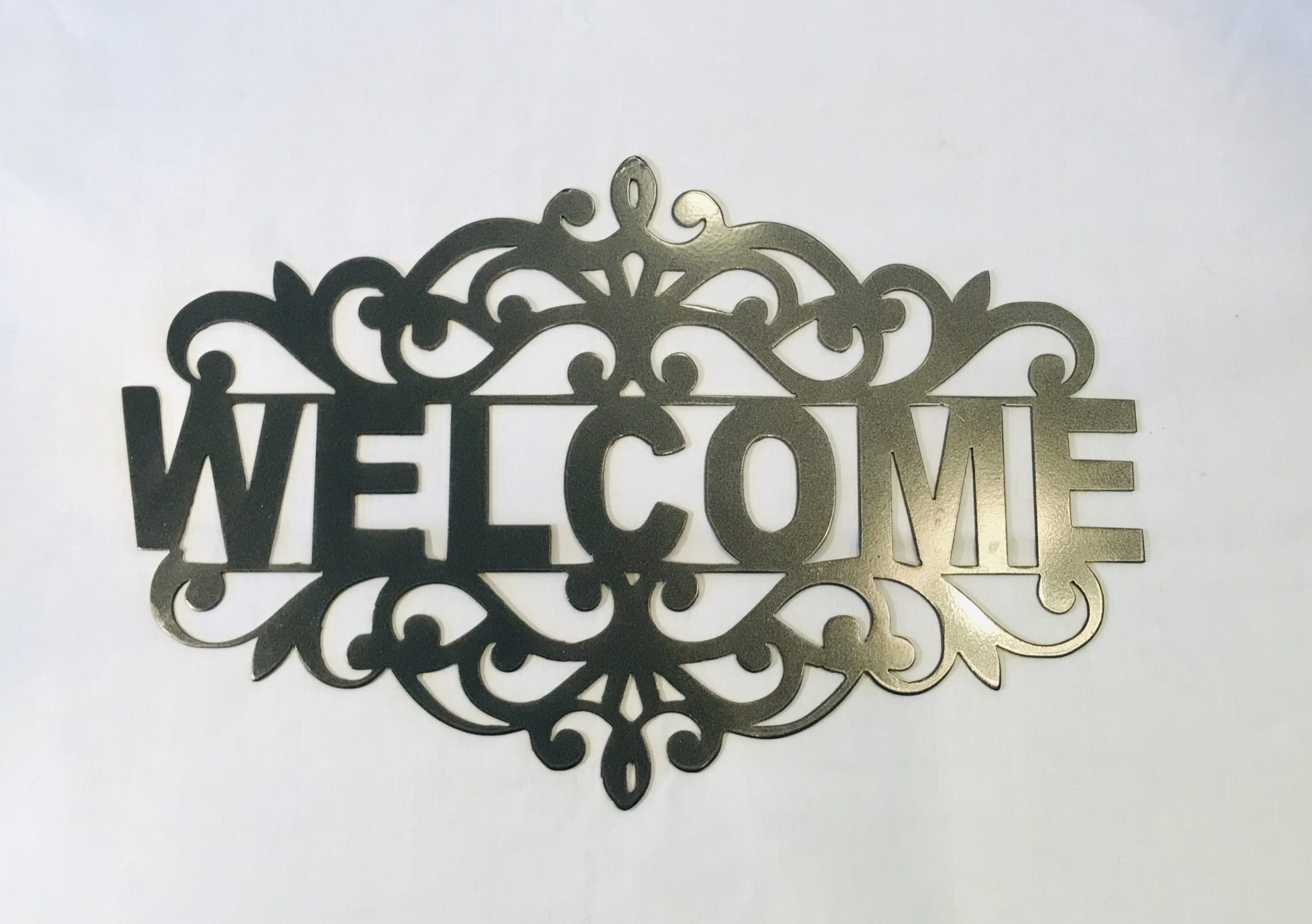 Welcome Scroll Sign | Metal Art & Decor | San Antonio | Texas | USA