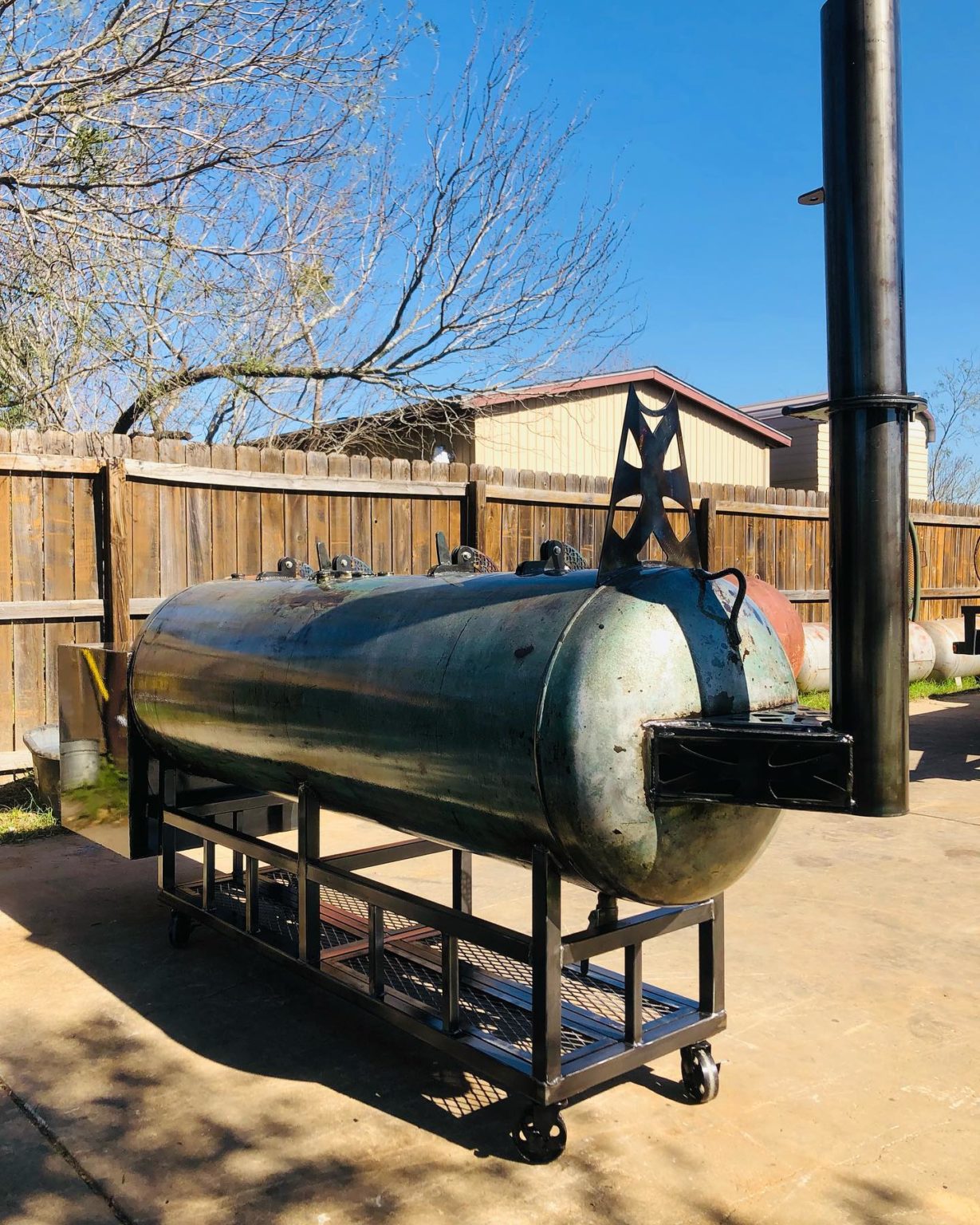 150 Gallon Smoker | Competition BBQ Smokers | Texas Offsets